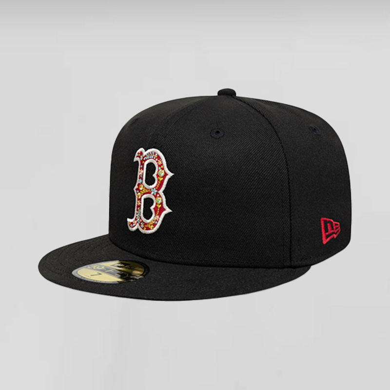 Gorra New Era 59Fifty MLB Boston Red Sox Floral Infilled Black – Clux